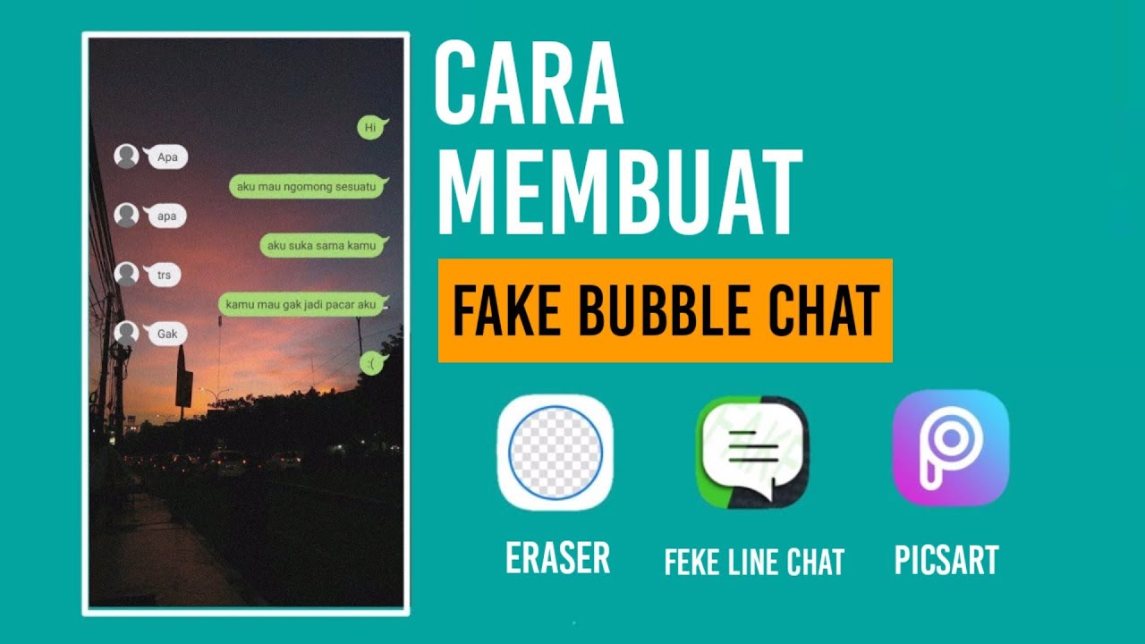CARA MEMBUAT BUBBLE CHAT | SNAPGRAM | STATUS WA | PICSART - YouTube