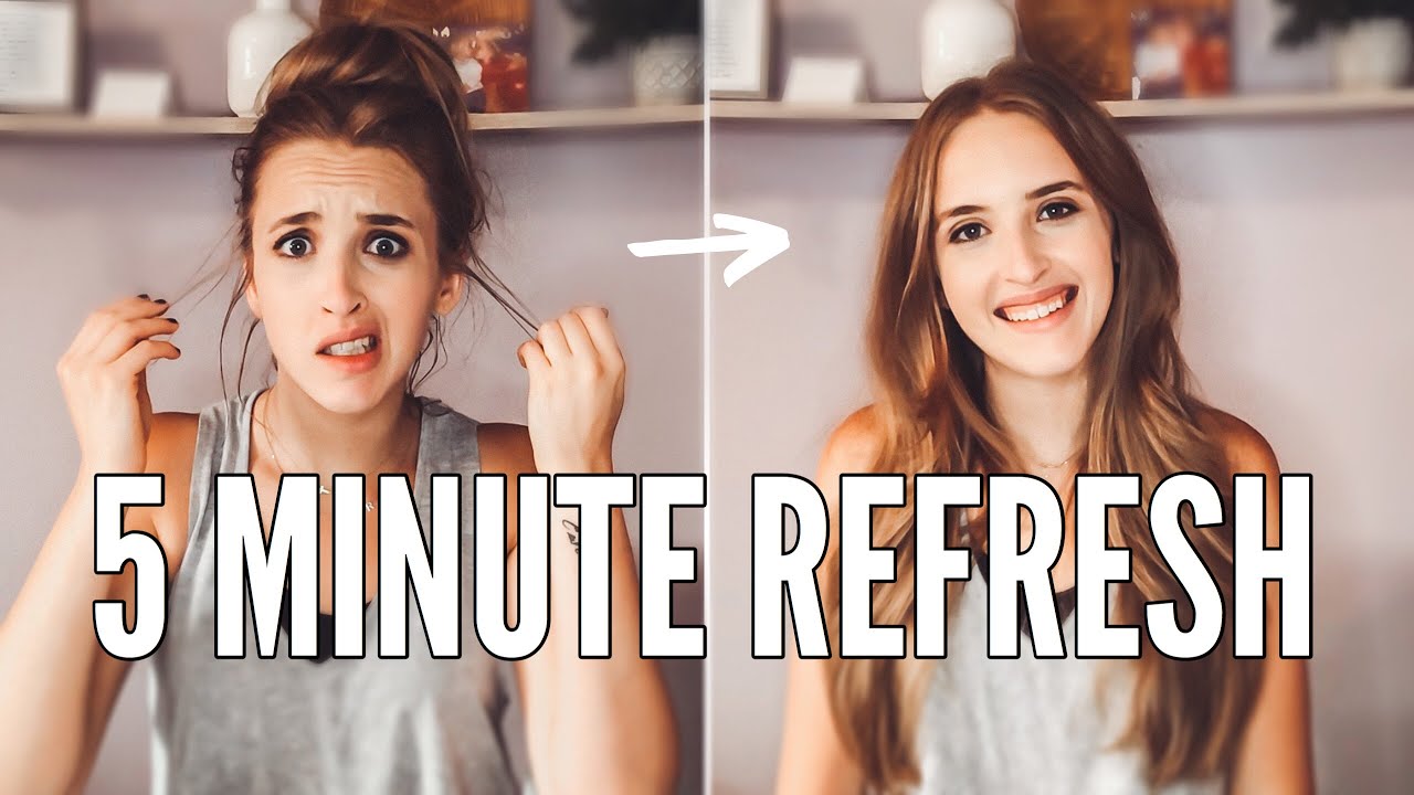 POST WORKOUT HAIRCARE | How I Refresh My Hair In 5 Minutes After The ...