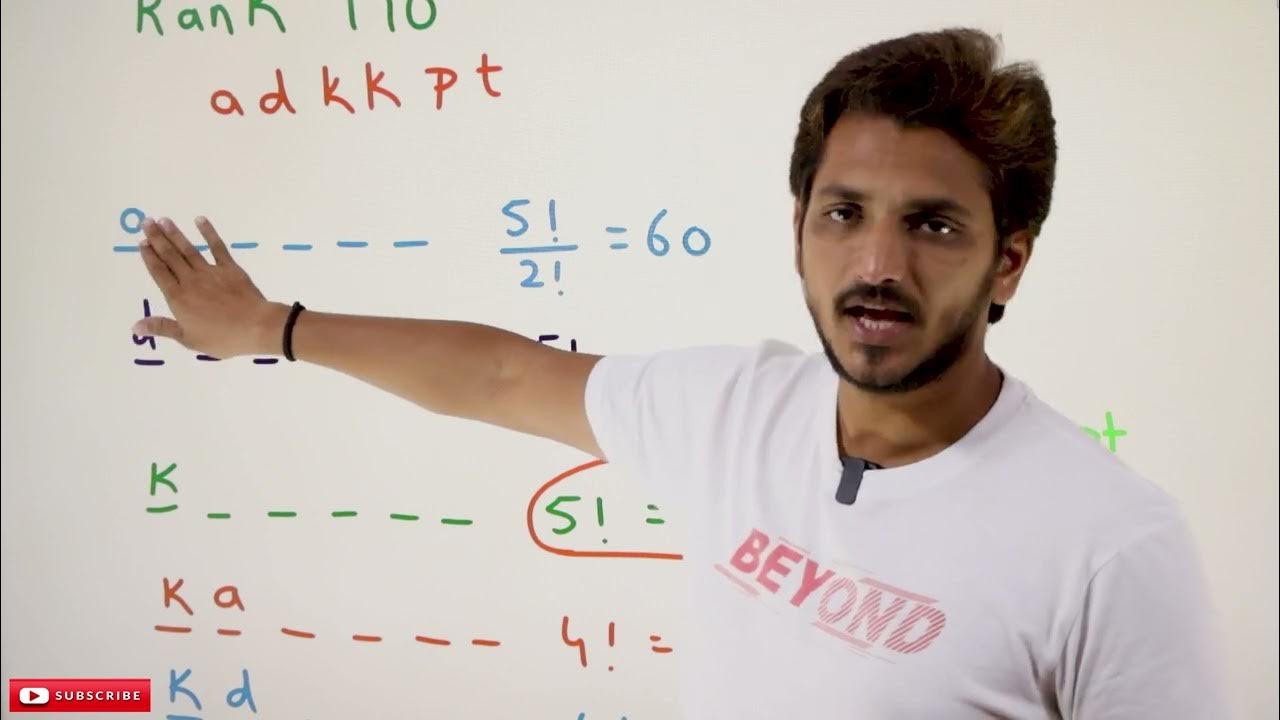 Permutation Examples Rank of the Word1 || Lesson 111 || Discrete Math Graph Theory || - YouTube