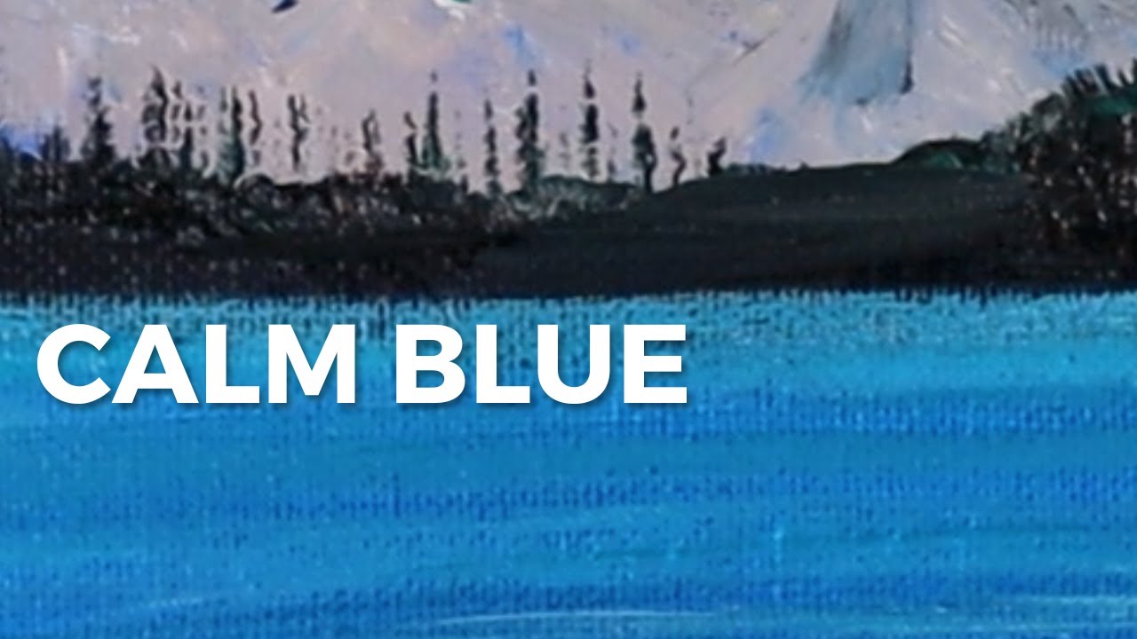 the Calm Blue Beauty of the Lake | Step-by-Step Acrylic Painting ...