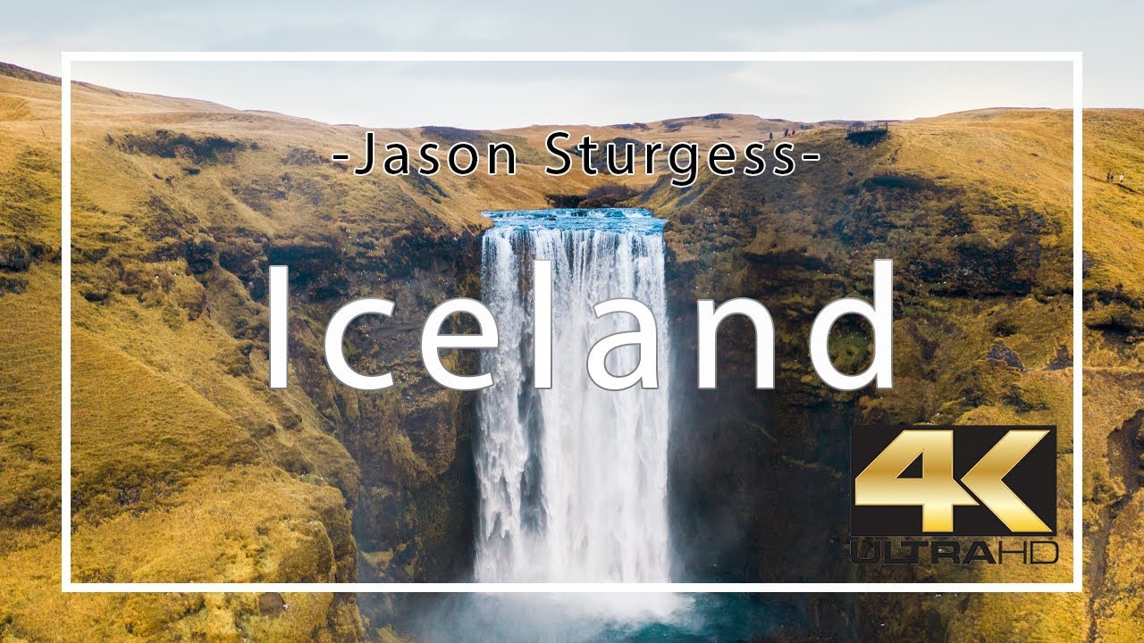 Iceland Drone 4K Skógafoss Waterfall Fly Over - YouTube