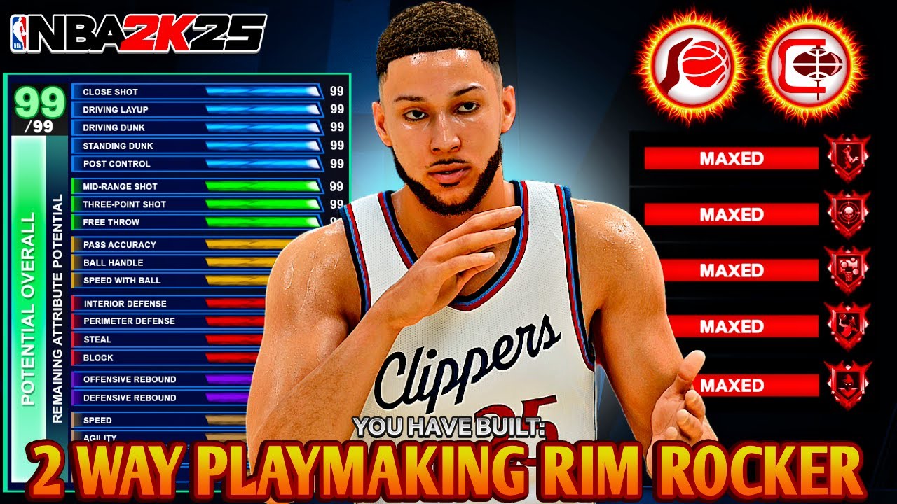 BEN SIMMONS 6'10" RIM ROCKER BUILD with 99 Perimeter Defense is CRAZY ...