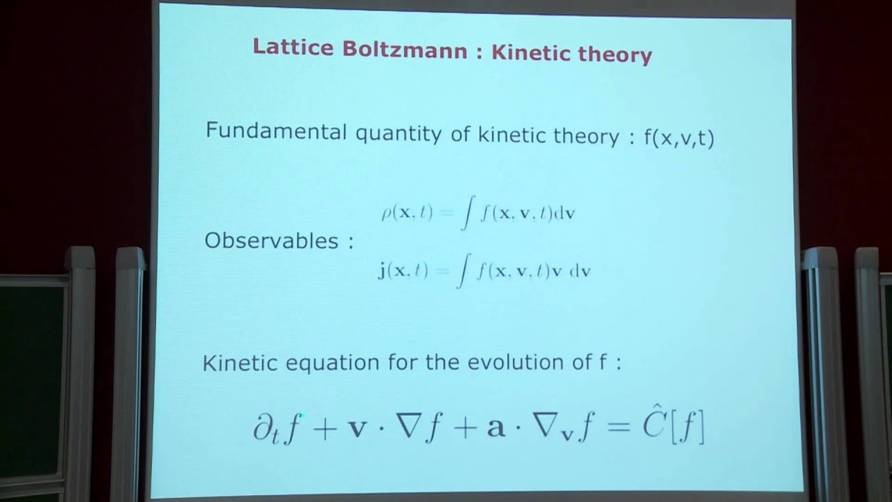 PISACMS 2015 - Benjamin Rotenberg - Lattice-Boltzmann methods - YouTube