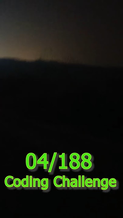 Day 04/188 Coding Challenge #188dayscodingchallenge #techreadyfortomorrow #akhilpal2000 # ...