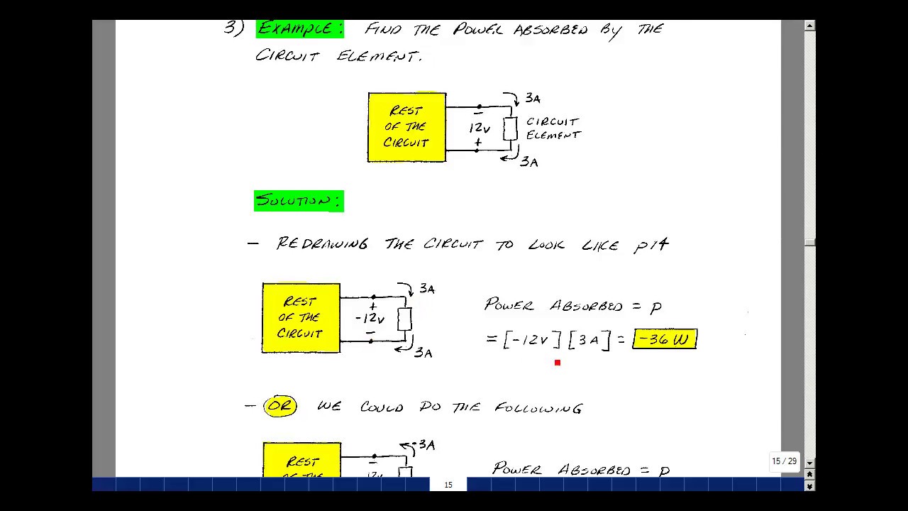 ECE345msu: Chapter 2 - Electric Power and Sign Convention - YouTube
