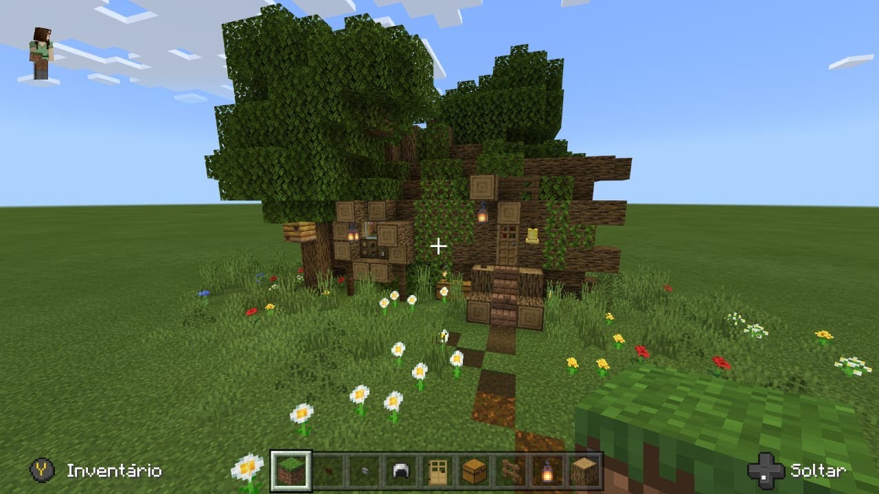 Tutorial Minecraft - Como fazer uma casa em um Tronco de Carvalho ...