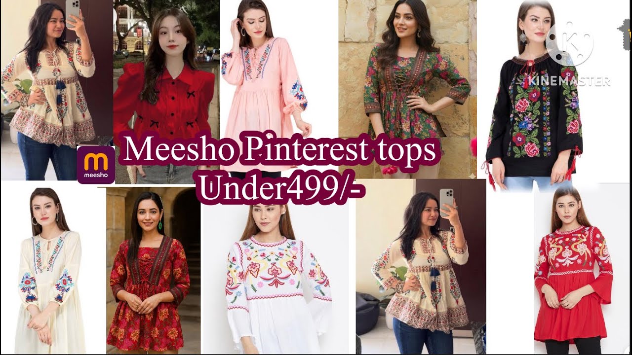 Meesho cute Pinterest tops haul under 499/- - YouTube