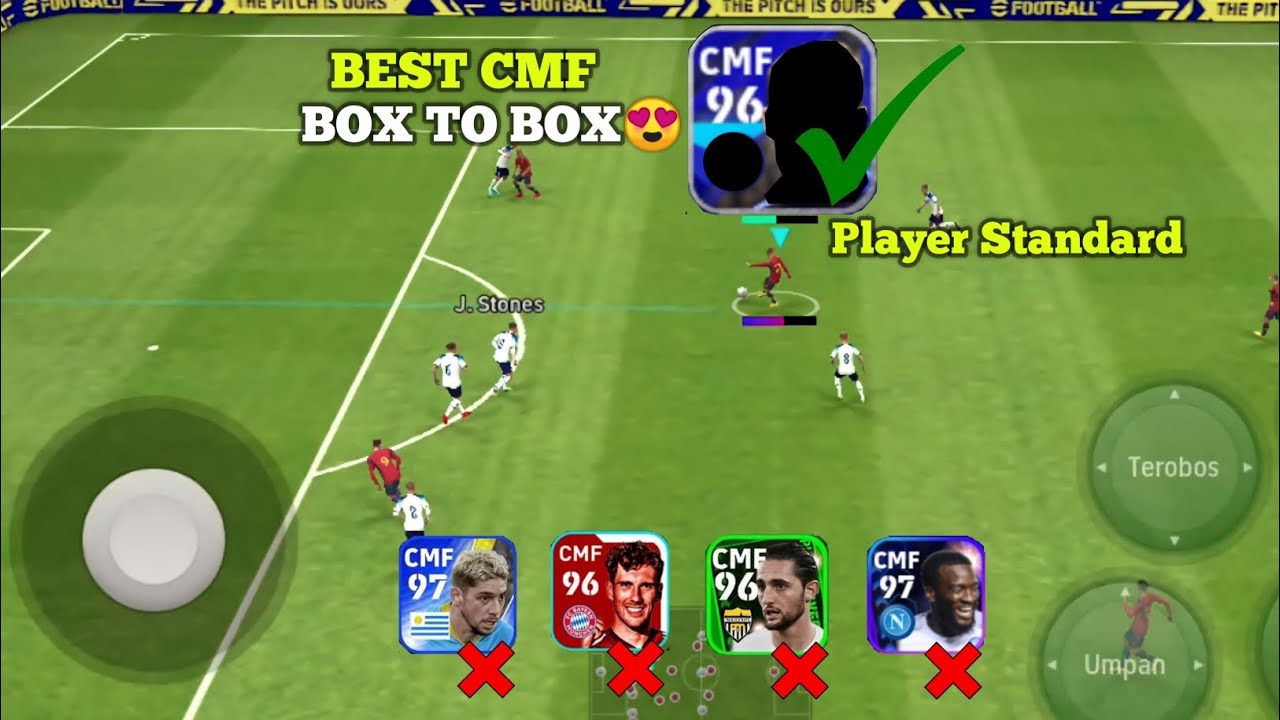 CMF BOX TO BOX TERBAIK DI EFOOTBALL 2023 MOBILE | (CMF DMF AMF) 🔥 - YouTube