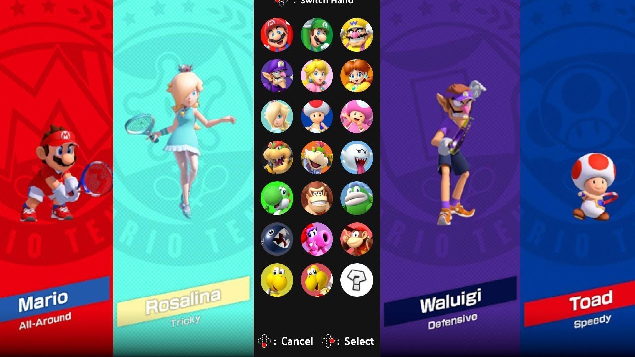 Mario Tennis Aces - All Characters Walkthrough #2 - YouTube