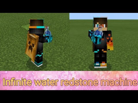 Automatic infinite redstone water machine - YouTube