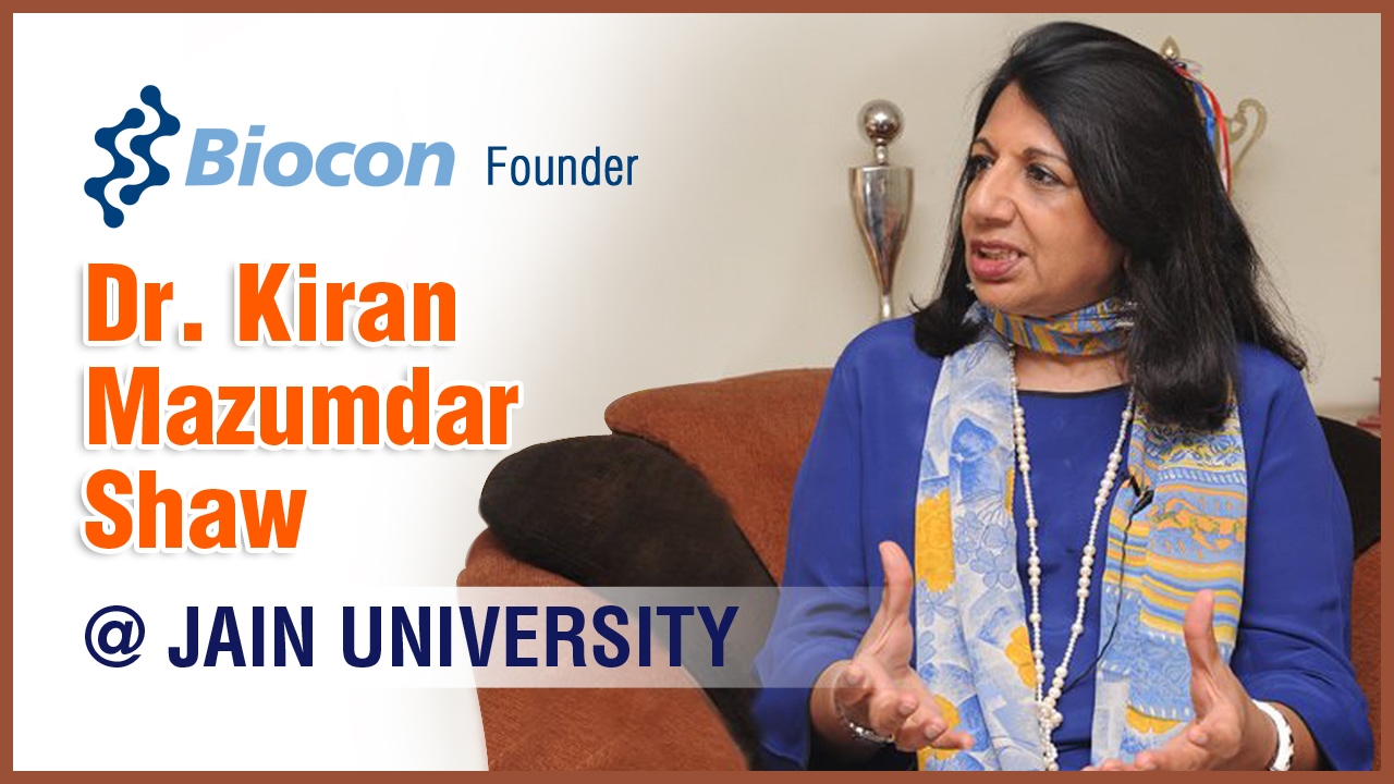 Exclusive Interview with Biocon Founder, Dr. Kiran Mazumdar Shaw - Jain ...