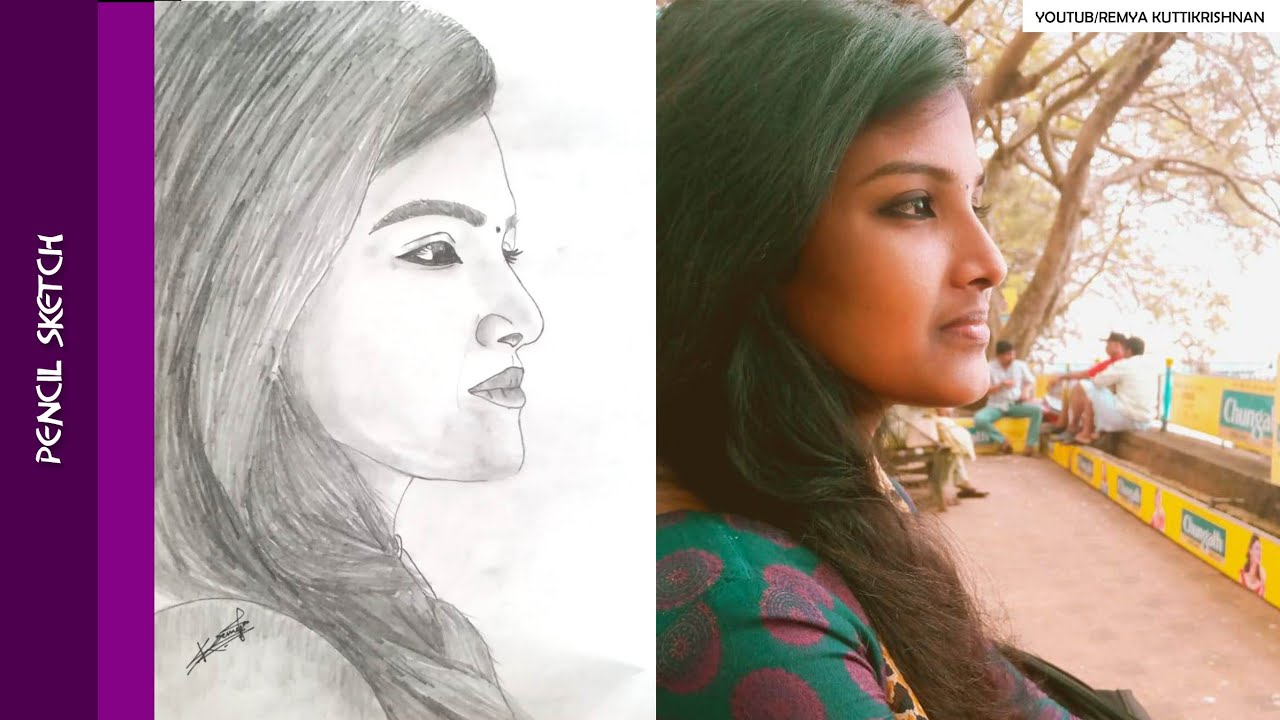 HOW TO DRAW A REALISTIC GIRL WITH PENCIL SKETCH || DRAW STEP BY STEP ...