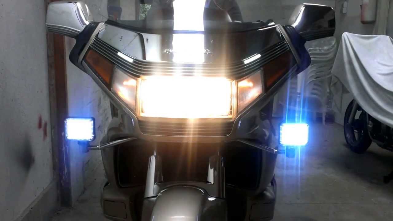 Goldwing GL1500 strobe lights - YouTube