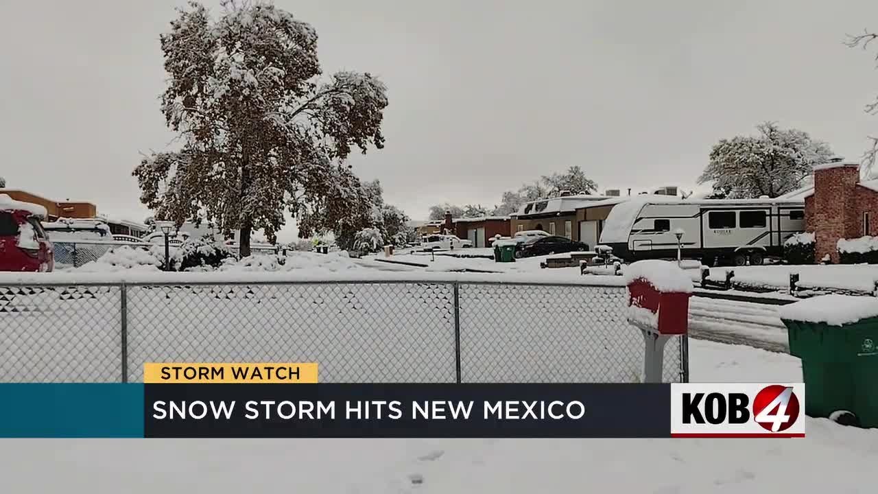 Early winter storm hits New Mexico - YouTube