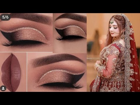How to baridal eye makeup tutorial step by step easy eye look || Hoorain Fatima vlog - YouTube