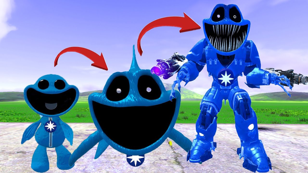 EVOLUTION OF NEW FORGOTTEN SMILING CRITTERS GLIMMER FISH POPPY PLAYTIME ...