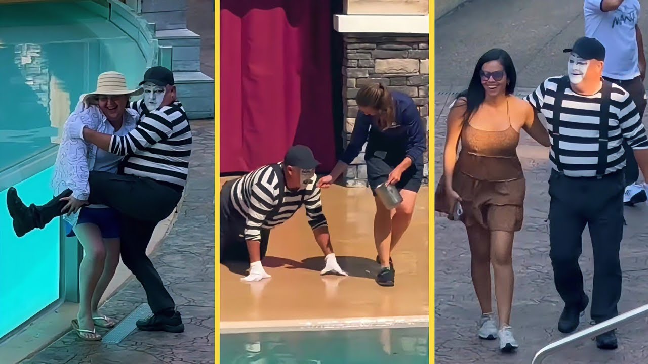 Tom The Famous Seaworld Mime - Tom The Mime ( P2 ) - YouTube