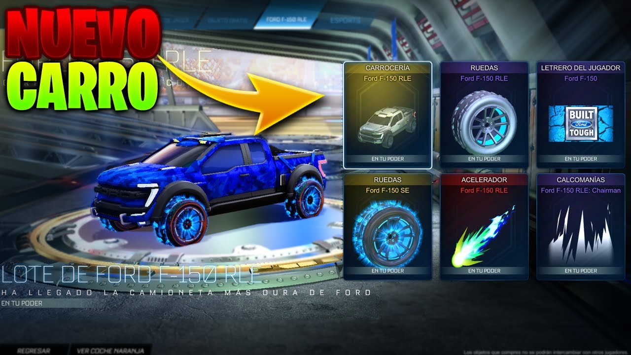 *NUEVO CARRO* FORD F-150 RLE ATERRIZA EN ROCKET LEAGUE - YouTube