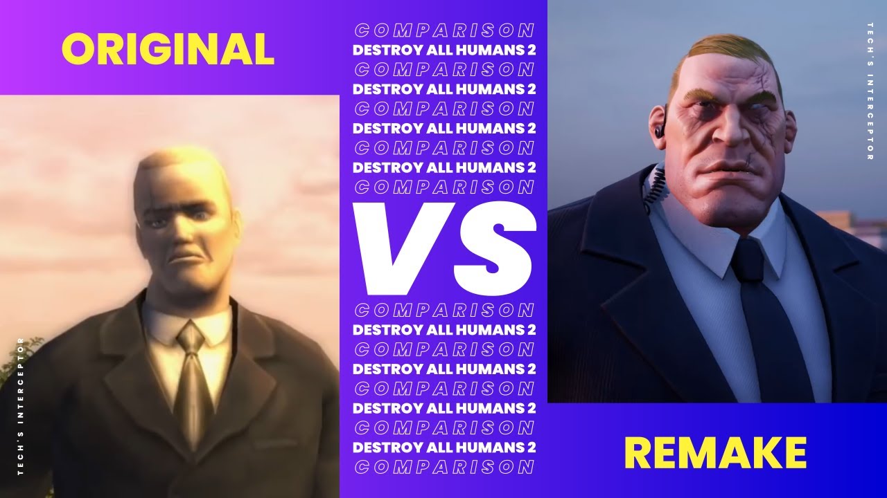 Destroy All Humans 2 Reprobed vs Original Graphics Comparison! - YouTube