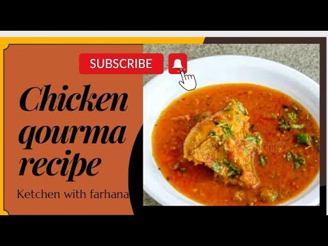 chicken qourma recipe by kitchen with farhana. - YouTube