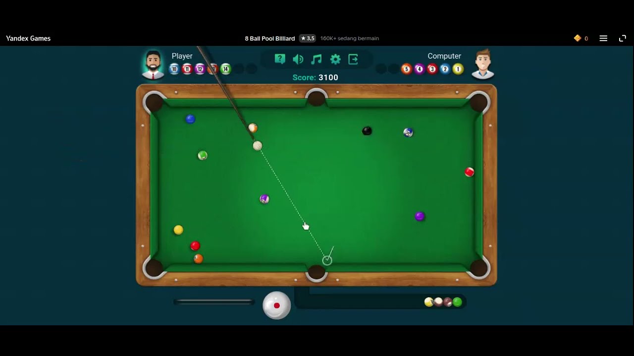 8 Ball Pool Bilyard With NPC Easy But Hard - YouTube