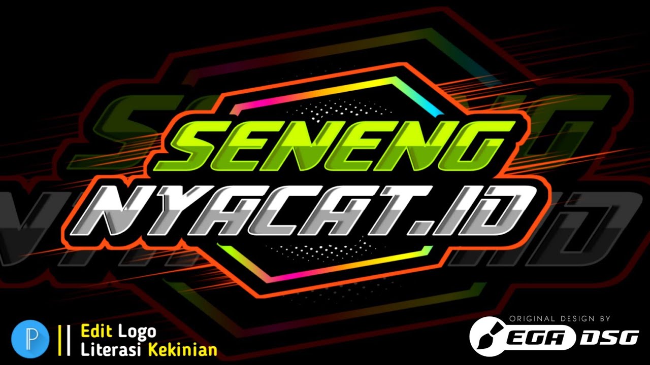 CARA MEMBUAT LOGO LITERASI KEKINIAN DI PIXELLAB || MUDAH & SIMPEL - YouTube