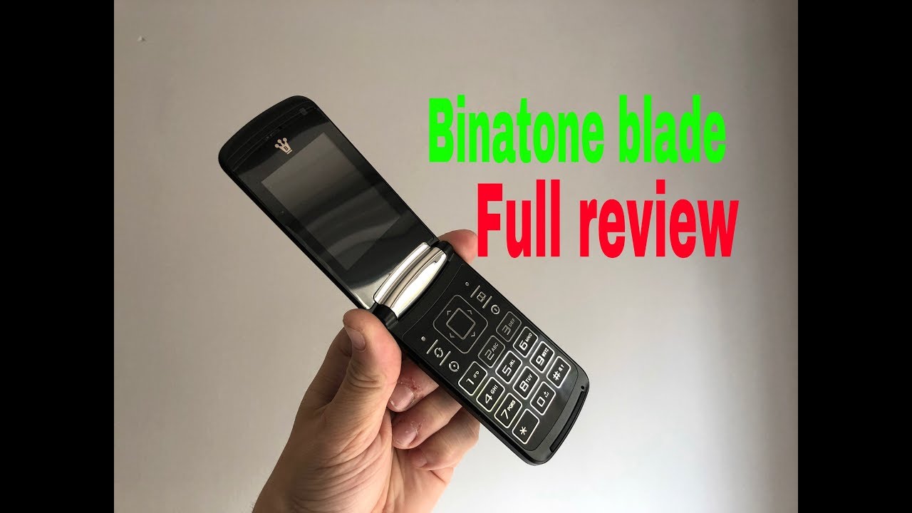 The New Binatone Blade Flip Phone Full Review UK - YouTube