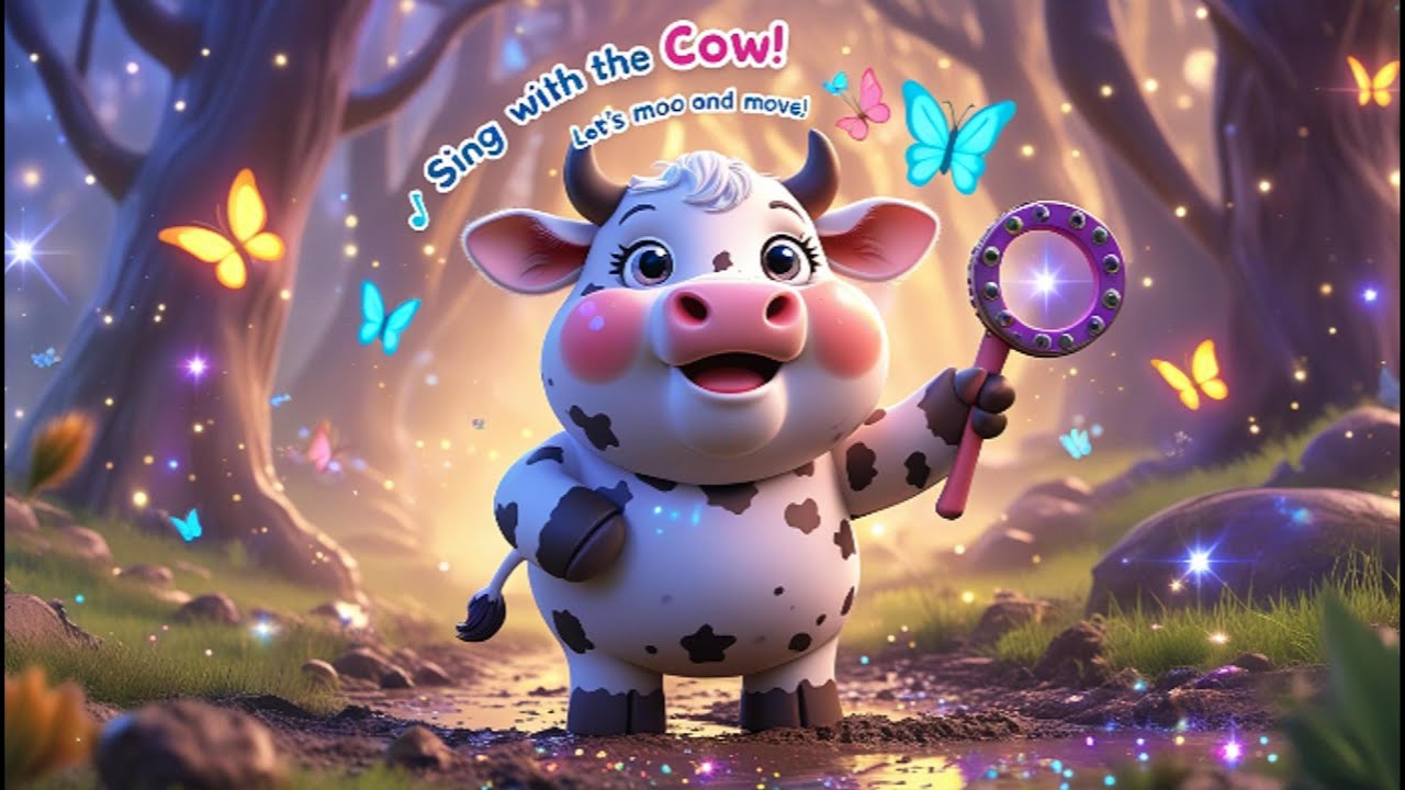 🎵 Sing With the Cow 🐄 | Fun Kids Song 🎶 Learn to Sing & Dance 💃🕺 ...