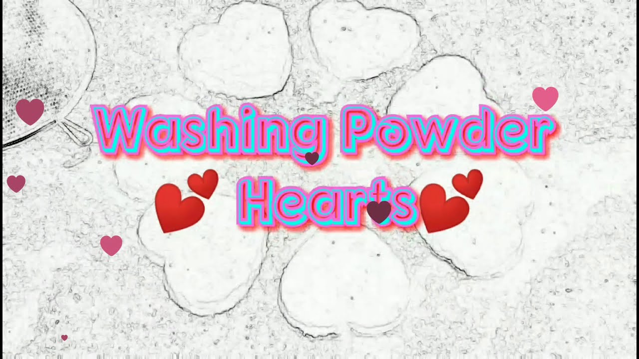 ASMR📢🎇💕💙WASHING POWDER💛💕HEARTS CRUNCH💜💔 - YouTube