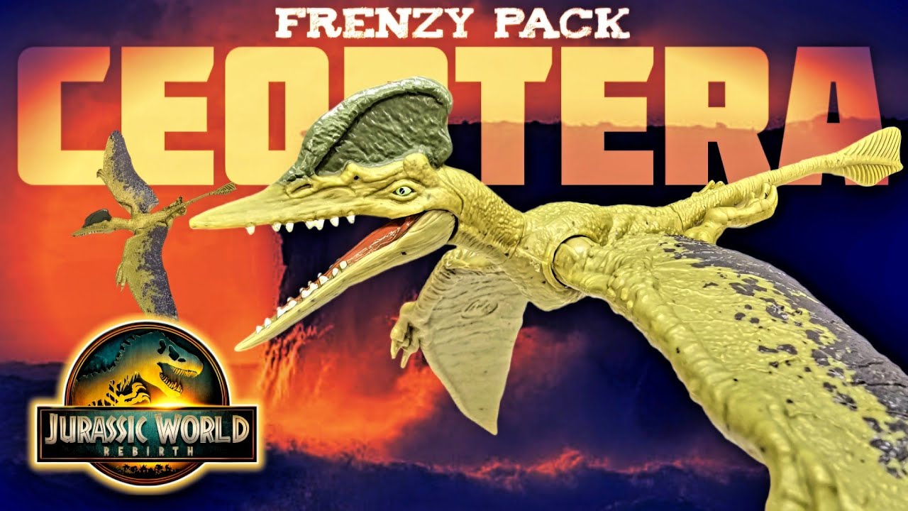 WAVE 2! Mattel Jurassic World Rebirth Frenzy Pack CEOPTERA Review ...