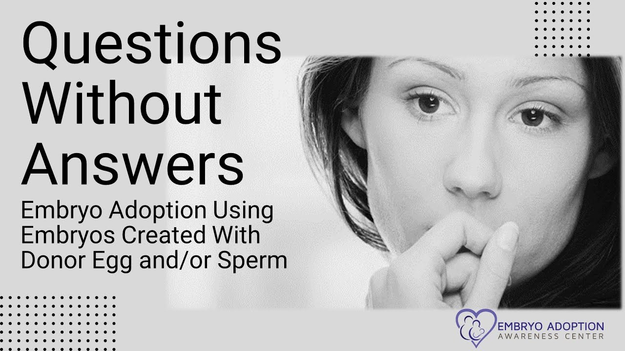 Questions Without Answers | Considering Anonymous Donors through Embryo ...