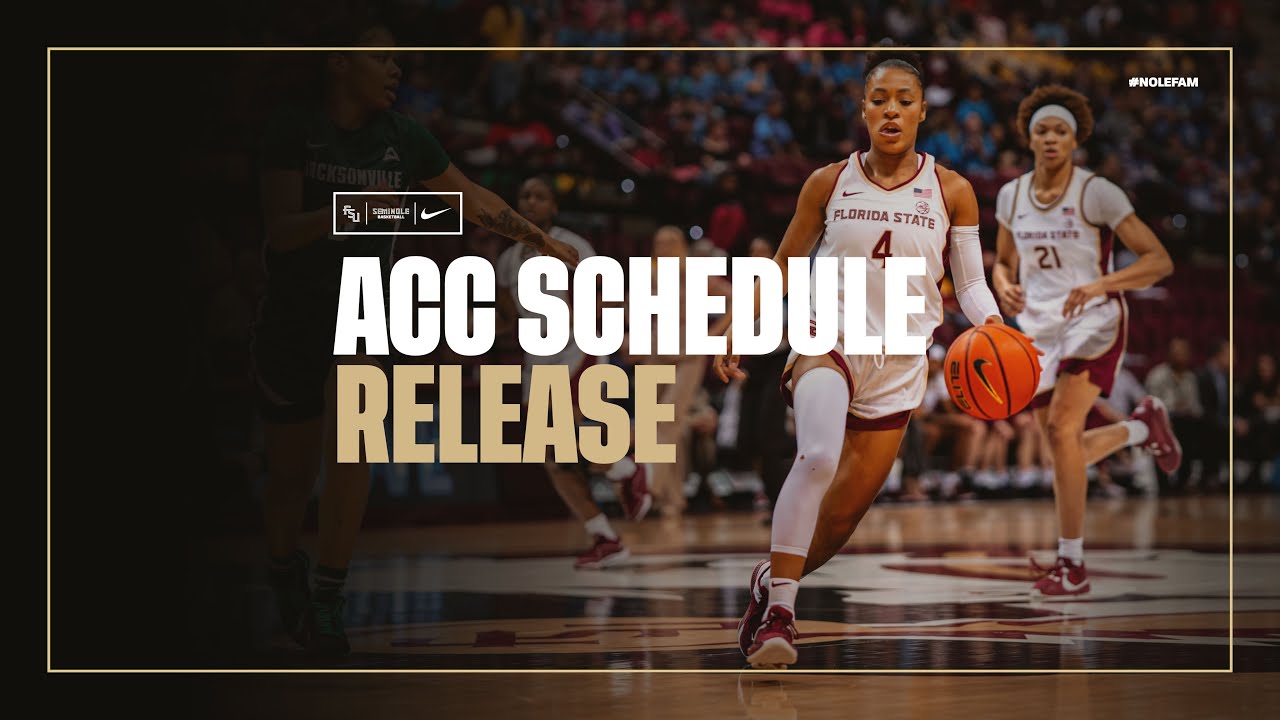 Our ACC Schedule is HERE! - YouTube