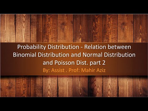 Relation between Binomial Distribution and Normal Distribution and ...
