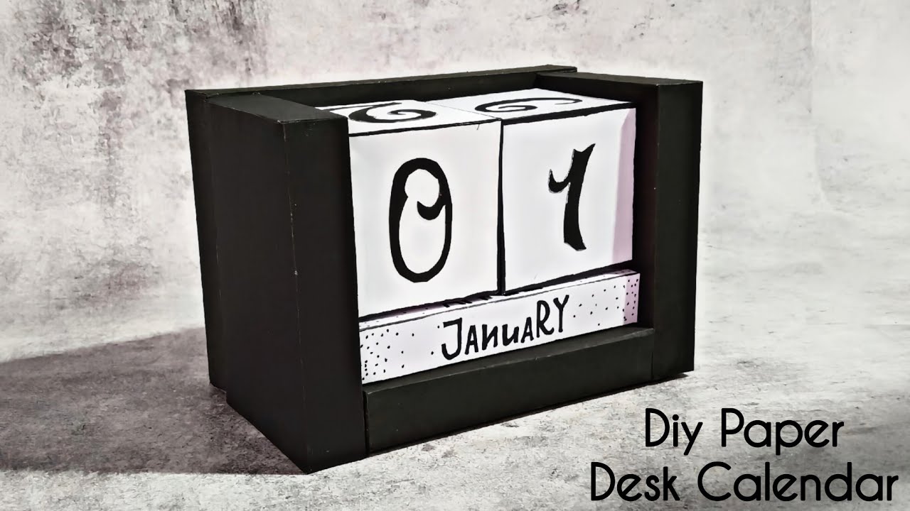 DIY Paper Desk Calendar 2025 | Handmade 2025 Calendar Tutorial | How To ...