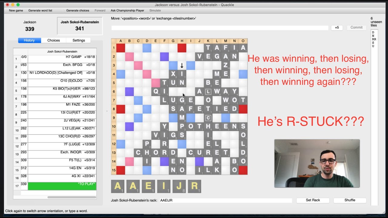 Check out this INSANE Scrabble endgame! - YouTube
