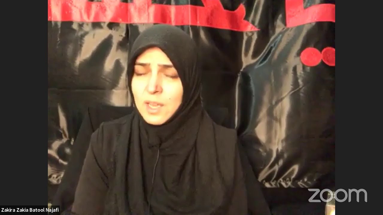 Zakira Zakia Batool Najafi | 2 Muharram 1442H | 22 August 2020 ...