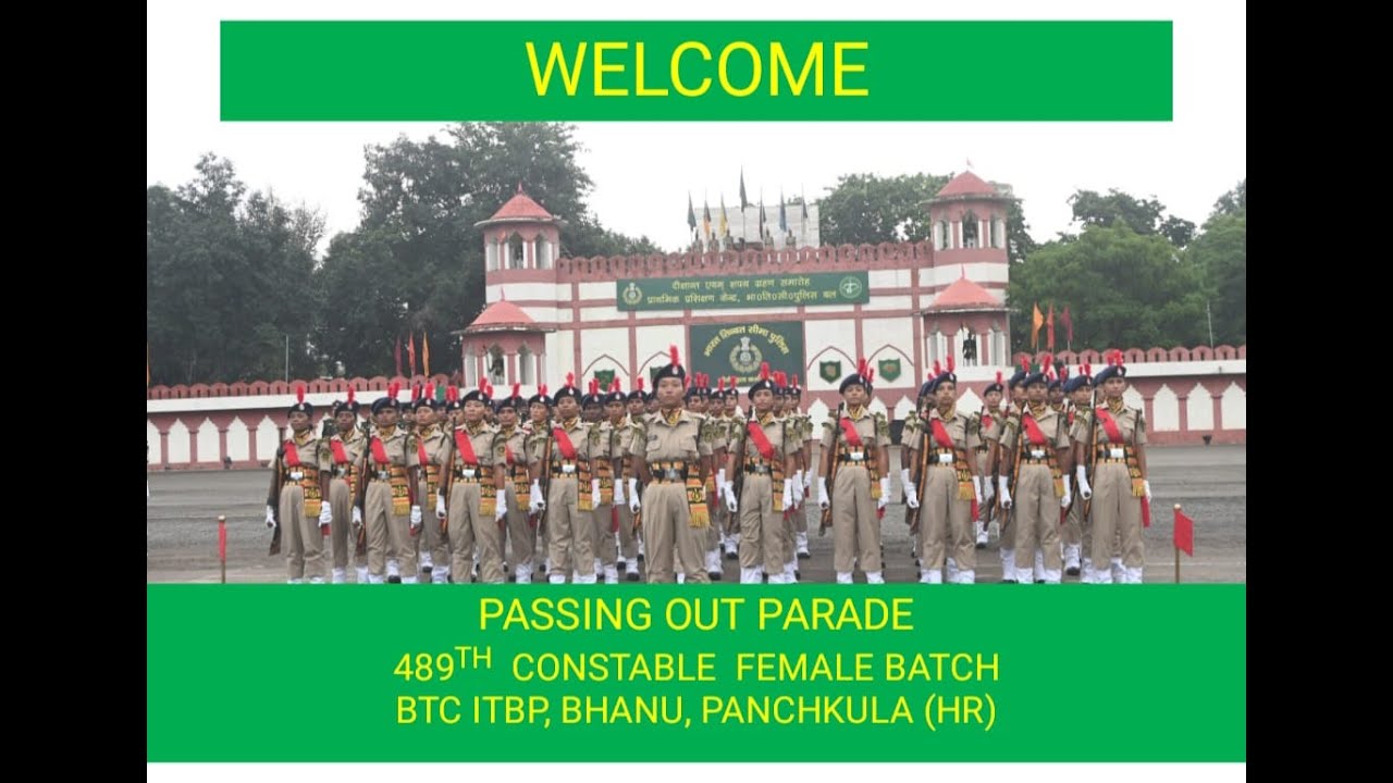 Indo-Tibetan Border Police (ITBP) PASSING OUT PARADE 489TH BATCH ...