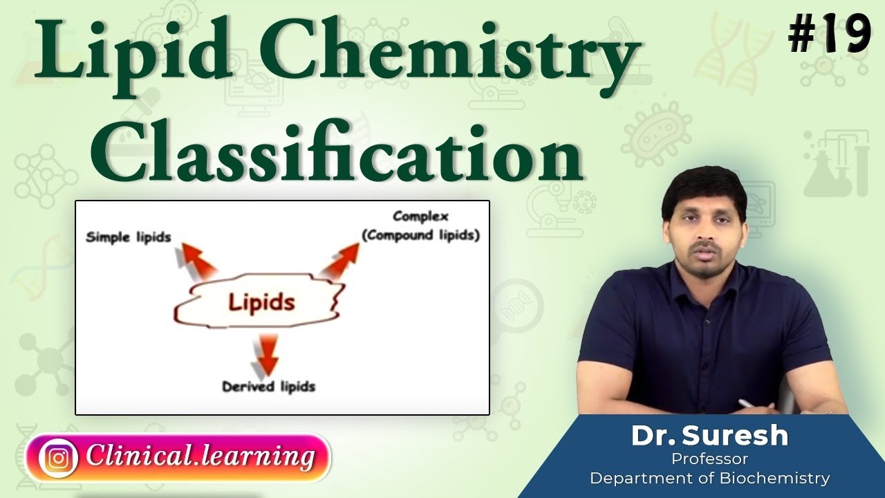 19. Lipid Chemistry - CLASSIFICATION - YouTube
