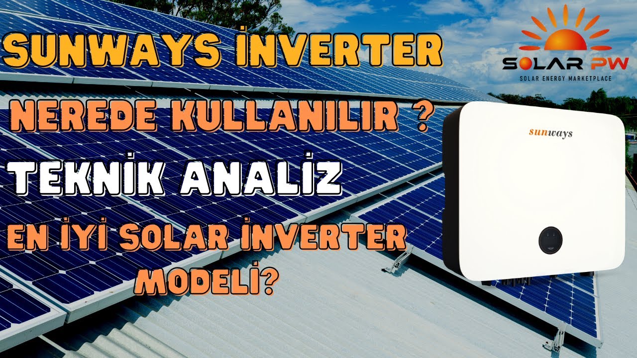 Sunways 6 kW On Grid Solar İnverter - solarpw.com - YouTube