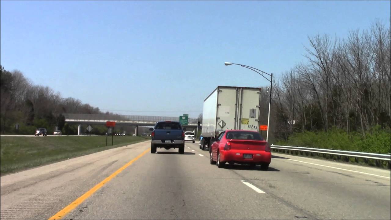 Ohio - Interstate 71 South - Mile Marker 40 to 30 (4/16/16) - YouTube