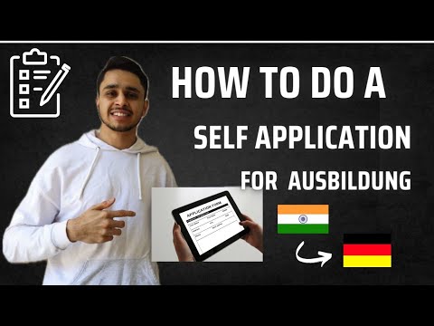 HOW TO DO SELF APPLICATION FOR AUSBILDUNG ||STEP- 1|| - YouTube