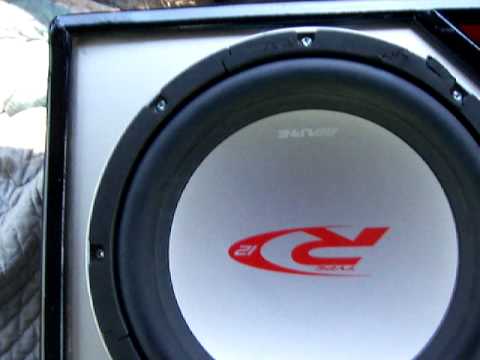 2 Alpine Type R 12" (old ones) on backseat - YouTube