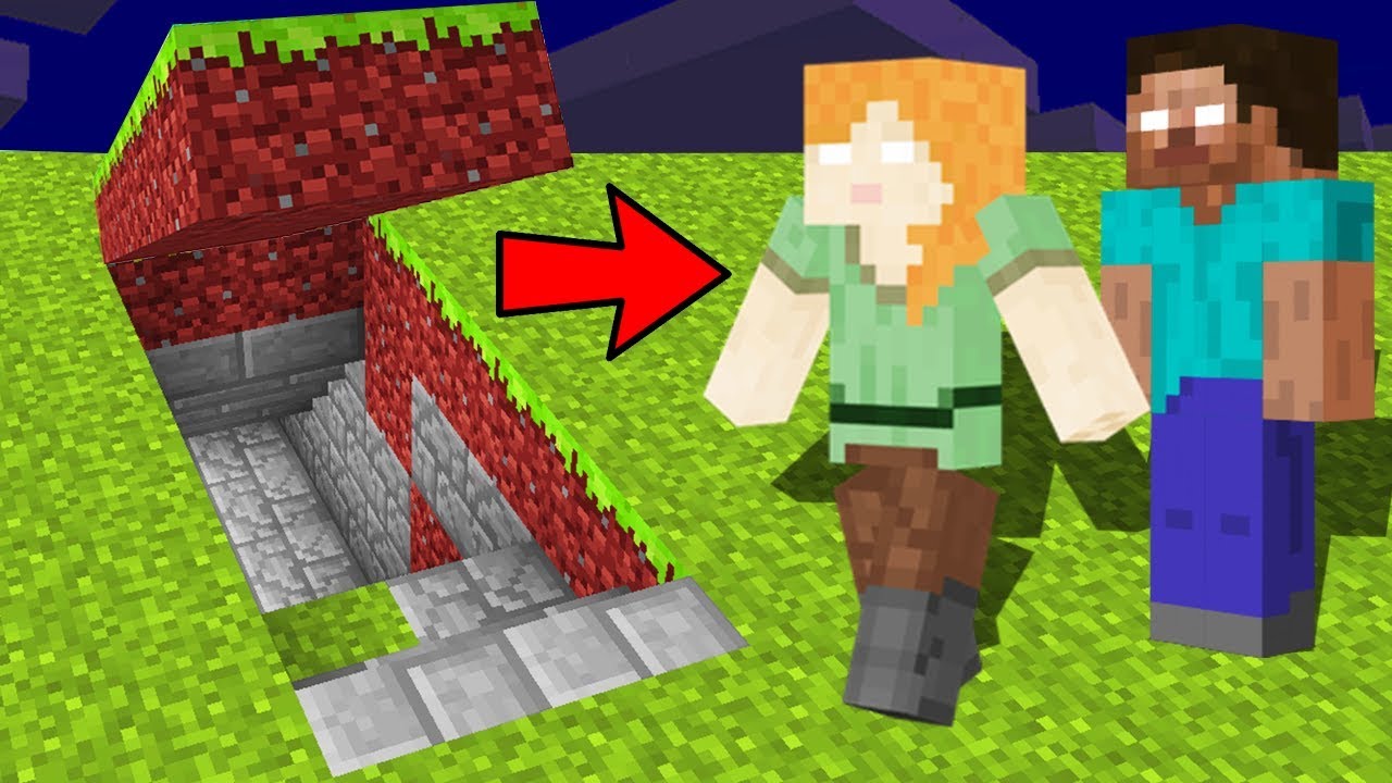 💀 NOS ESCONDEMOS en el BÚNKER SECRETO de HEROBRINE Y ALEXBRINE en ...