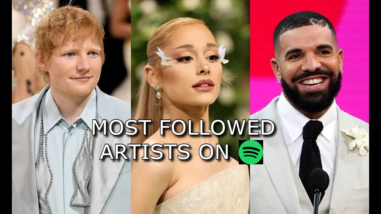 Top 50 artists with the most followers on spotify - YouTube
