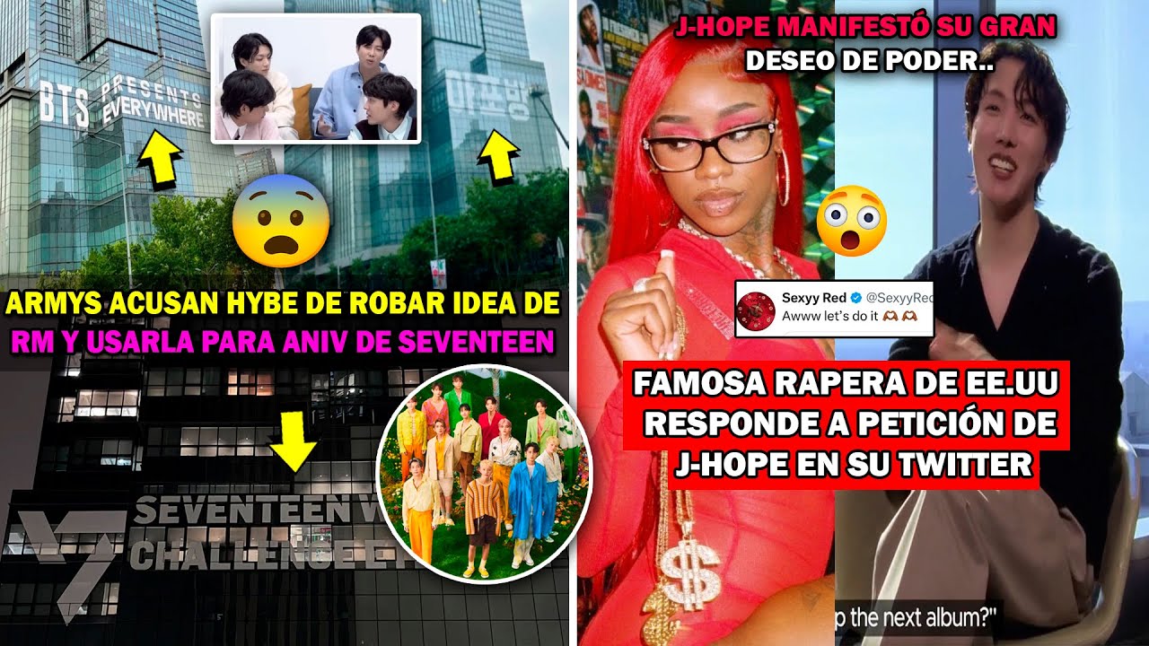😨 HYBE COPIA IDEA DE RM y LA USA PARA ANIVERSARIO DE SEVENTEEN/RAPERA ...