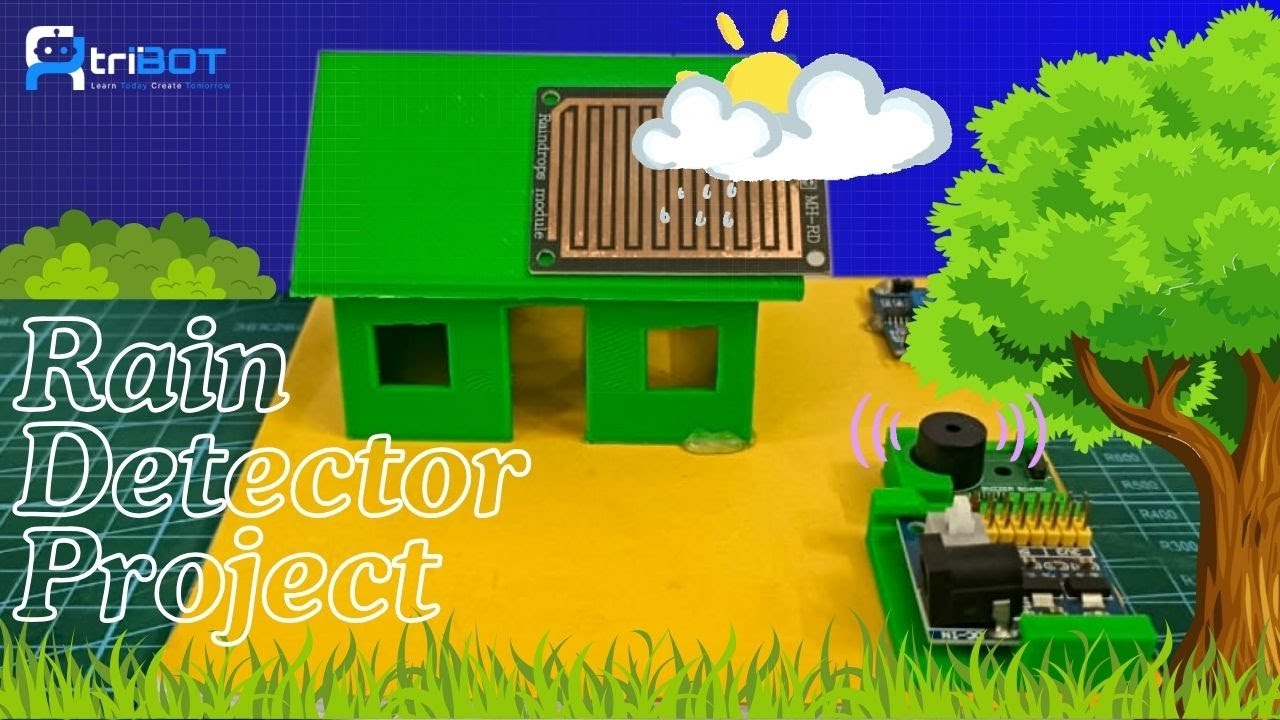 DIY Rain Sensor Project | School Level Project | #AtriBOT - YouTube