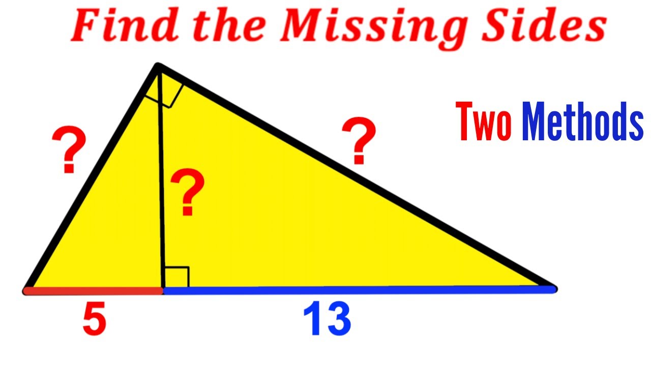 Can you find all the missing side lengths? | (Euclid's Theorem) |#math ...