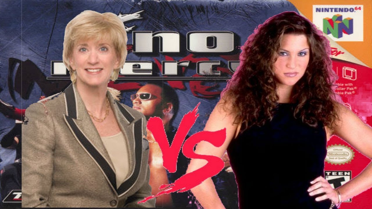 WWF No Mercy Linda Mcmahon vs Stephanie Mcmahon - YouTube