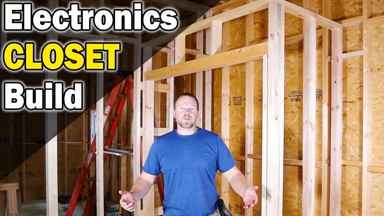 Build a Large Utility Closet for Off Grid Electronics - Build a 20x30 ...