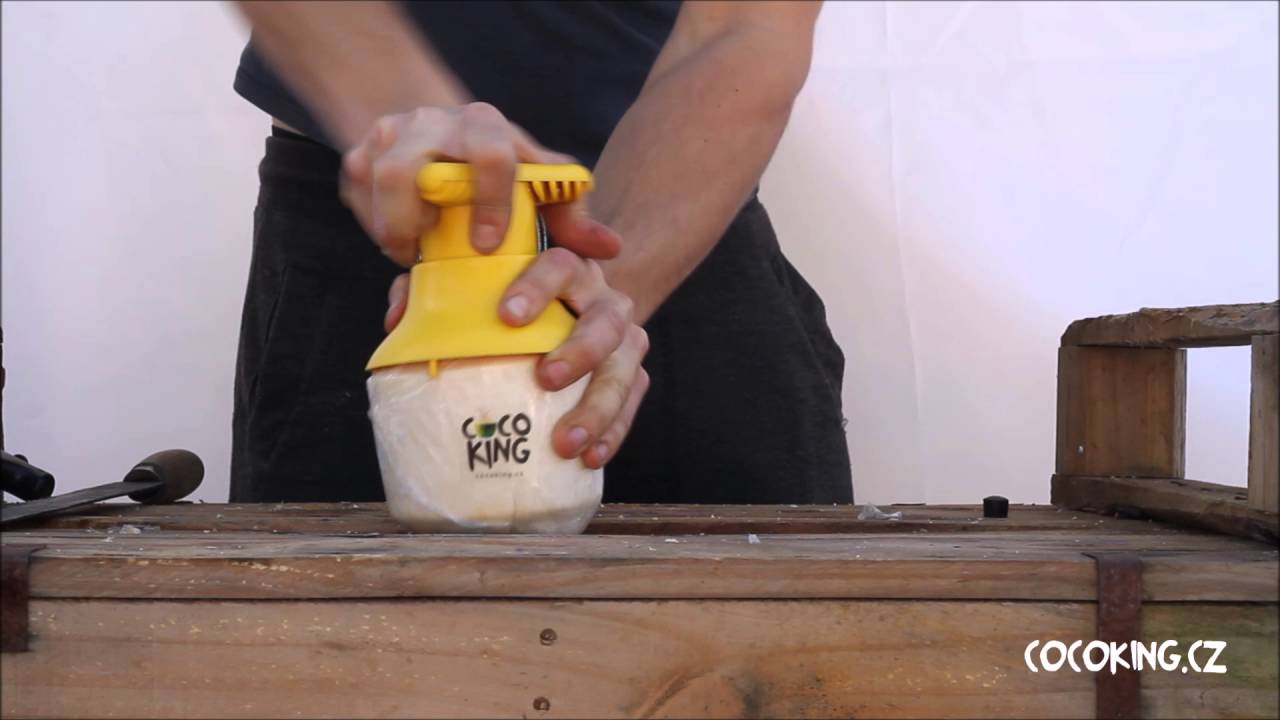 How to open a coconut with Cococut | Cocoking.cz - YouTube